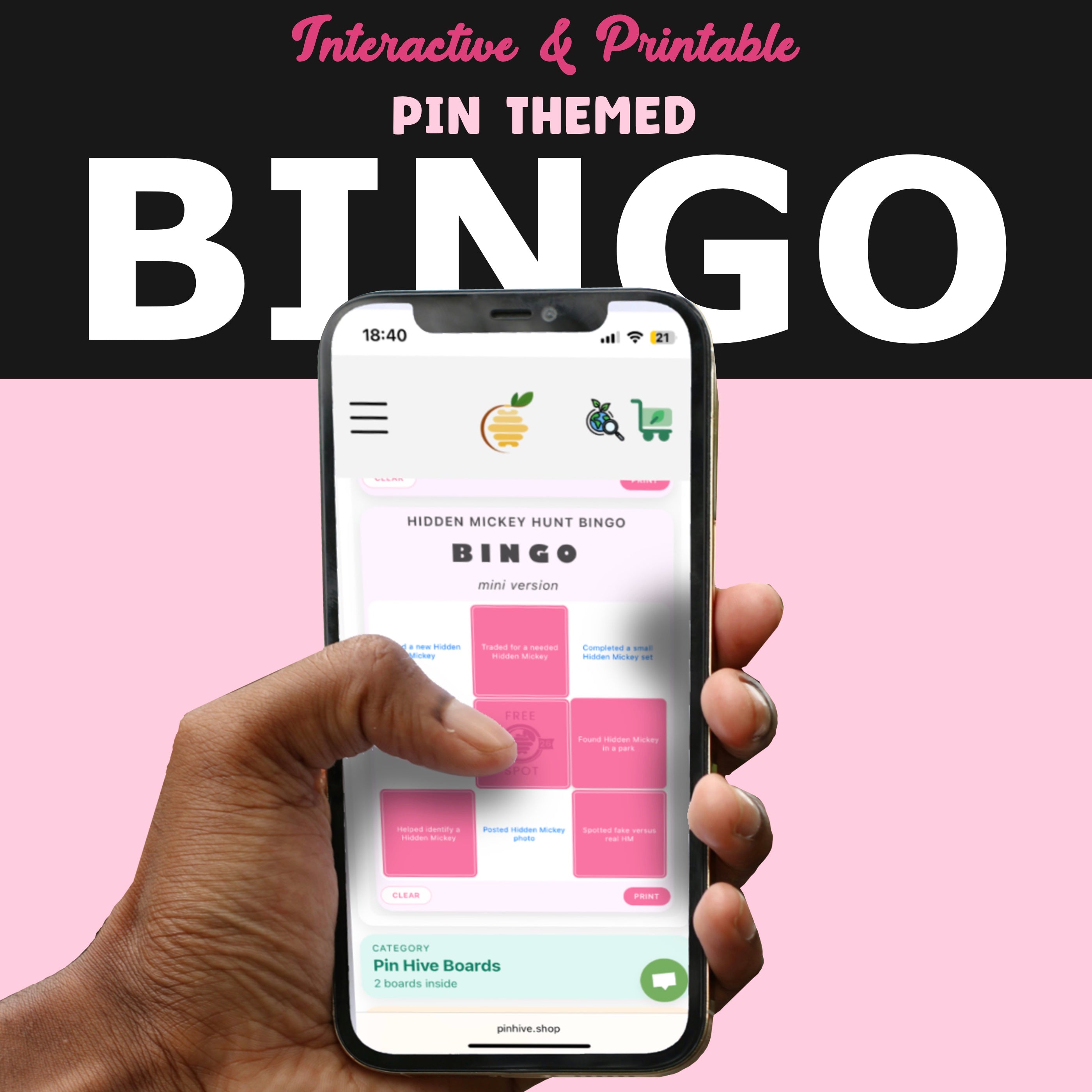 Disney Pin Trading Bingo Boards | Printable & Interactive | Pin Hive
